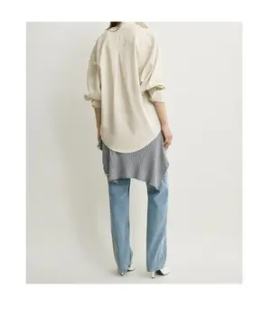 TOTEME Striped Long Sleeve Shirt