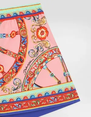 Dolce & Gabbana Carretto-print Poplin Shorts