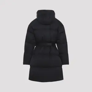 Prada Re-nylon Down Jacket With Logo Details