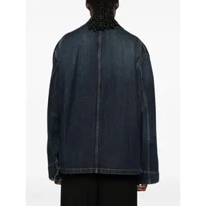 Prada Contrast Collar Denim Jacket