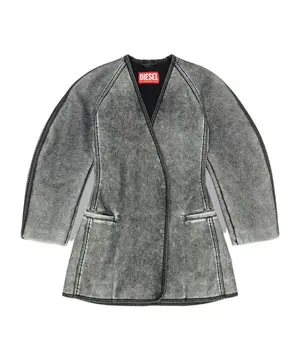 DIESEL® V-neck Cardigan Jacket With Cocoon Sleeves