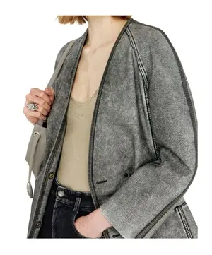 DIESEL® V-neck Cardigan Jacket With Cocoon Sleeves