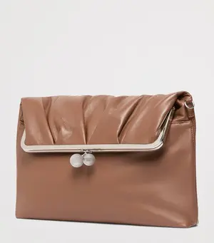 Max Mara Ram Leather Pasticcino Clutch Bag