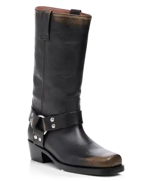 Paris Texas Roxy Harness Boots - Black
