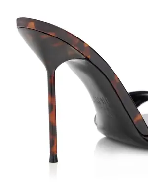 Paris Texas Lidia Stiletto Mules - Tortoise