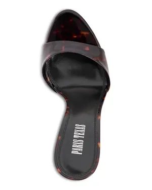 Paris Texas Lidia Stiletto Mules - Tortoise