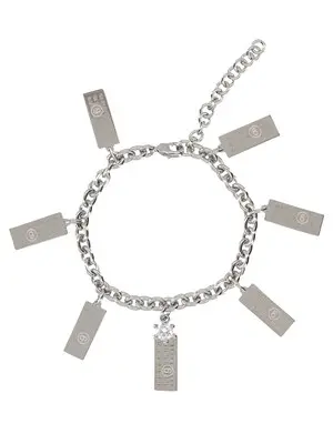 MAISON MARGIELA Bracciale Con Charms Numeric - Silver