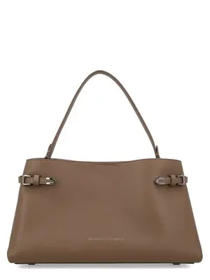 Brunello Cucinelli Borsa In Pelle Granata - Brown