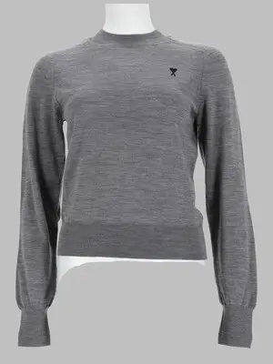 AMI Paris Maglia Con Logo Knit Top