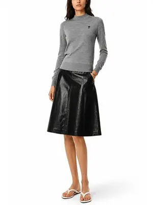 AMI Paris Maglia Con Logo Knit Top