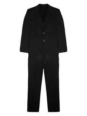 COLAMARINO Tailored Wool Suit With Monoplethe Jacket - Black