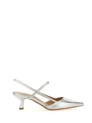 Roberto Festa Amai Leather Pumps - Silver