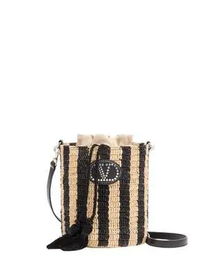 Valentino Garavani Raffia Bucket Handbag - Multicolor