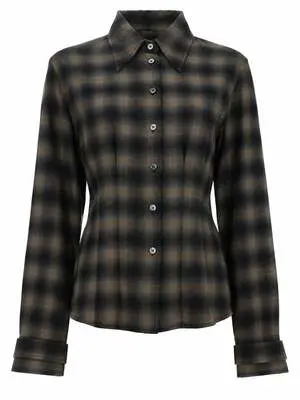 Our Legacy Fitted Plaid Button-front Shirt - Multicolour