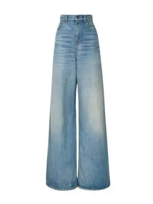 Chloé High Waist Wide Leg Jeans - Denim Blue