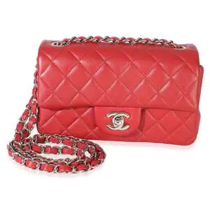 CHANEL Chanel Quilted Lambskin Mini Rectangular Classic Flap Bag