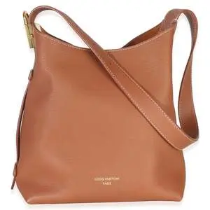 LOUIS VUITTON Grained Calfskin Hobo Pm Shoulder Bag - Brown