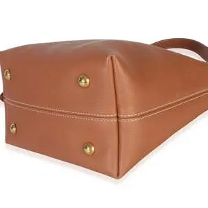 LOUIS VUITTON Grained Calfskin Hobo Pm Shoulder Bag - Brown