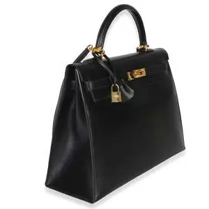 Hermès Box Sellier Kelly 35 Handbag - Black