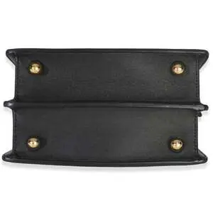 Fendi Shiny Nappa Petite Peekaboo I See U Satchel - Black