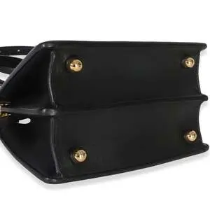 Fendi Shiny Nappa Petite Peekaboo I See U Satchel - Black