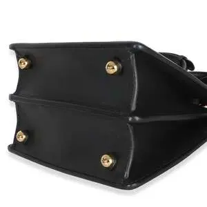 Fendi Shiny Nappa Petite Peekaboo I See U Satchel - Black