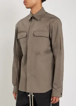 Rick Owens Camicia Stretch-cotton Work Shirt