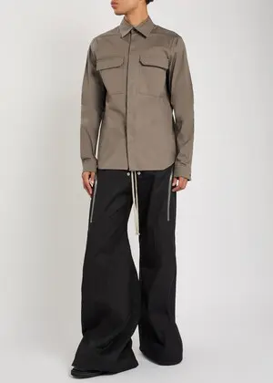 Rick Owens Camicia Stretch-cotton Work Shirt