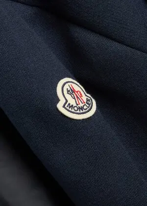 Moncler Hooded Shell And Cotton-blend Jacket
