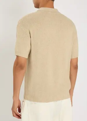 RAITH Sorelle Ribbed Knit Polo Shirt