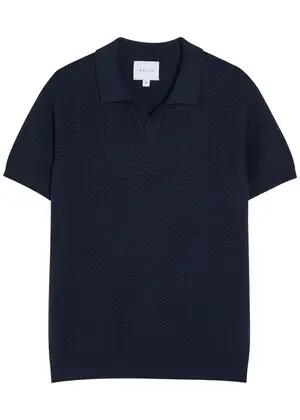 RAITH Rapha Textured-knit Polo Shirt