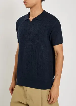 RAITH Rapha Textured-knit Polo Shirt