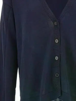 KANGRA Asymmetrical V-neck Cardigan