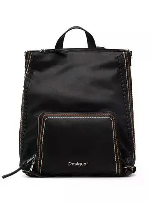 Desigual Contrast-stitch Braided-trim Backpack