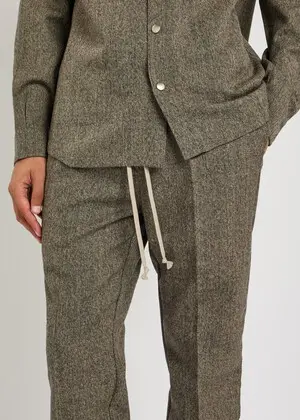 Rick Owens Slim-leg Wool Sweatpants