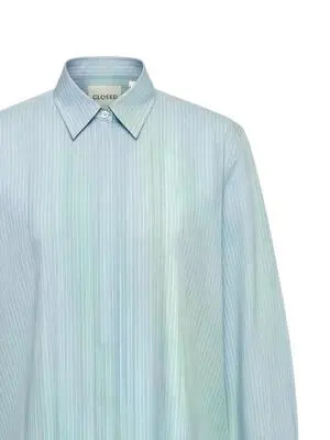 Closed Curved Hem Shirts For Women