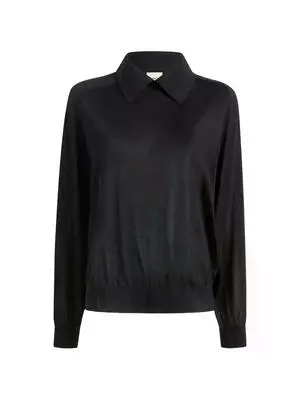 Khaite Alexa Silk Sweater - Black