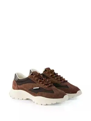 Prada Panelled Lace-up Sneakers