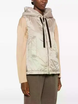 Max Mara Hooded Gilet - Brown