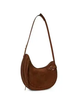 Ralph Lauren Large Whipstitched Tasha Shoulder Bag - Brown