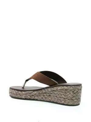 ANCIENT GREEK SANDALS Charys Wedge Thong Sandals
