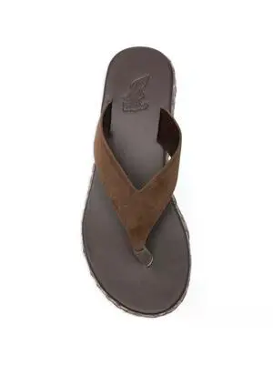 ANCIENT GREEK SANDALS Charys Wedge Thong Sandals