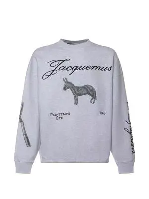Jacquemus Donkey Motif Crew Neck Sweater