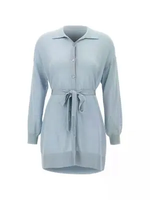 KANGRA Belted Lurex Cardigan-coat