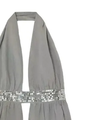 Gimaguas Sequin-embellished Halterneck Top