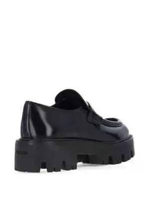 Prada Logo Plaque Chunky Sole Loafers
