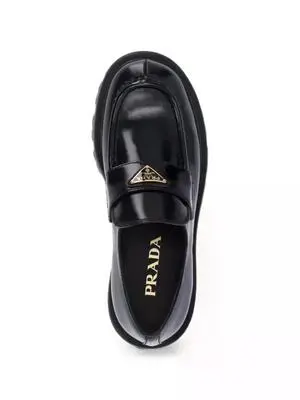 Prada Logo Plaque Chunky Sole Loafers