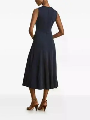 Ralph Lauren Sleeveless Twist-front Midi Dress