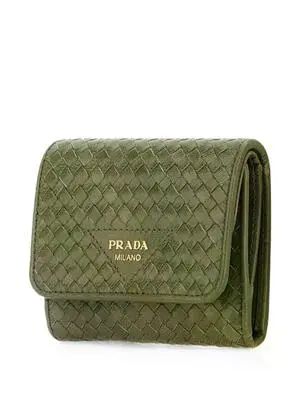 Prada Woven Leather Wallet