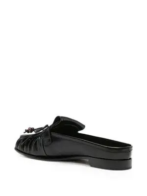 Fendi O'lock Fringed Mules